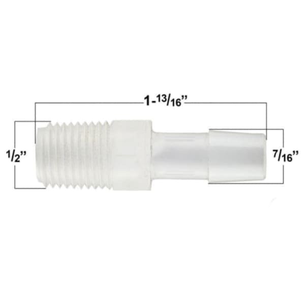 Hot Tub Compatible With Jacuzzi Spas Adapter Barbed 6540-386 - DIY PART ...