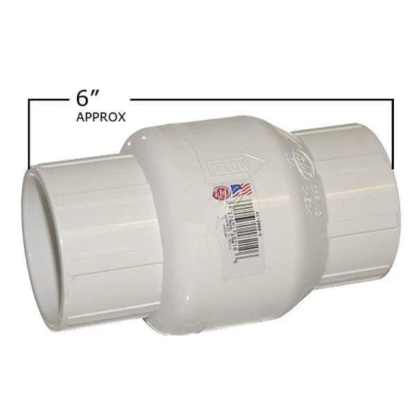 Hot Tub Compatible With Jacuzzi Spas Check Valve 2" With 1/2 Lb Spring ...
