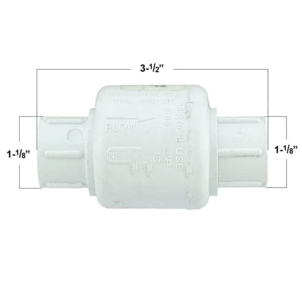 Hot Tub Compatible With Marquis Spas Check Valve Swing 1/2 Inch MRQ350 ...